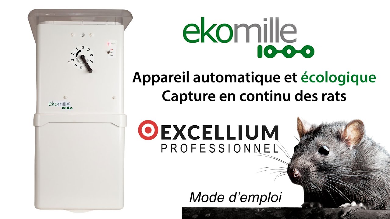 EKOMILLE appareil dératiseur écologique automatique - YouTube