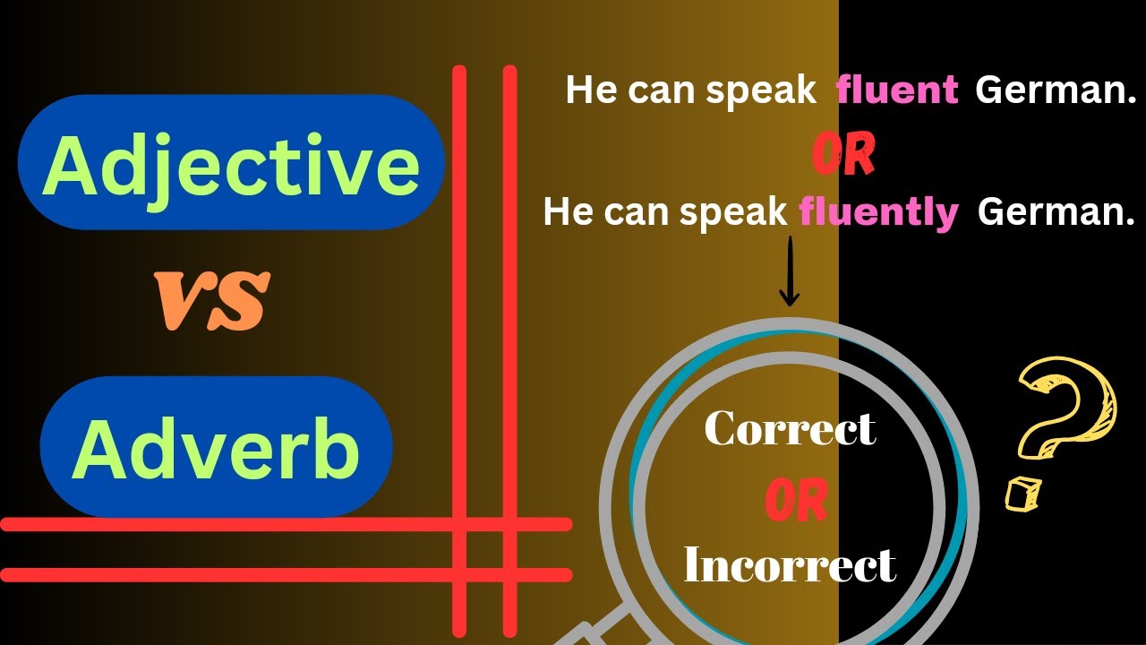 Adjective vs Adverb || Difference with activity - YouTube