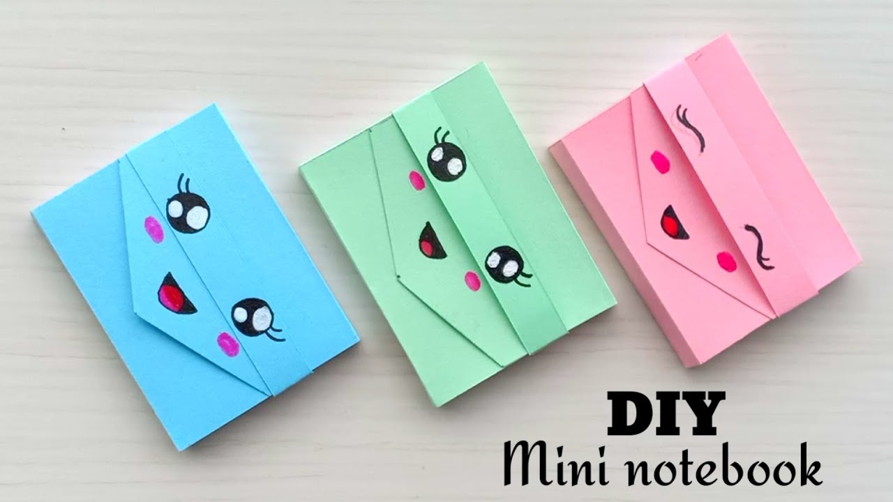 DIY MINI ENVELOPE NOTEBOOKS ONE SHEET OF PAPER - DIY BACK TO SCHOOL ...