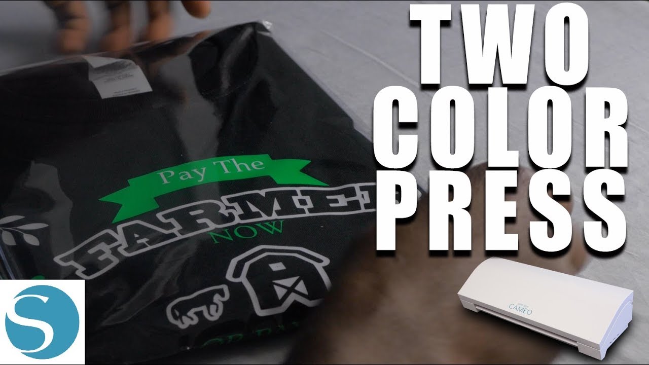 Silhouette Cameo 3 2 color press Custom Design - YouTube