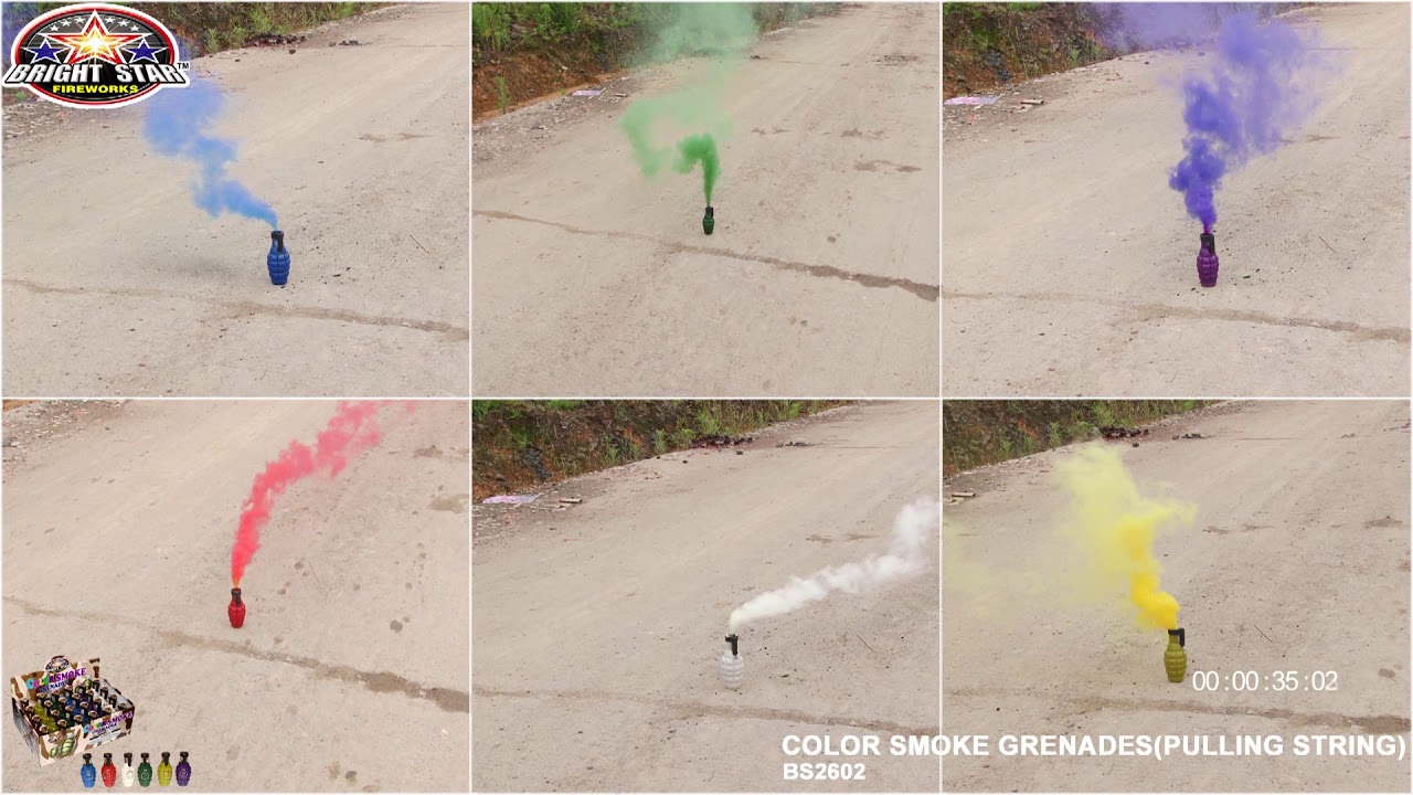 BS2602-COLOR SMOKE GRENADES - YouTube