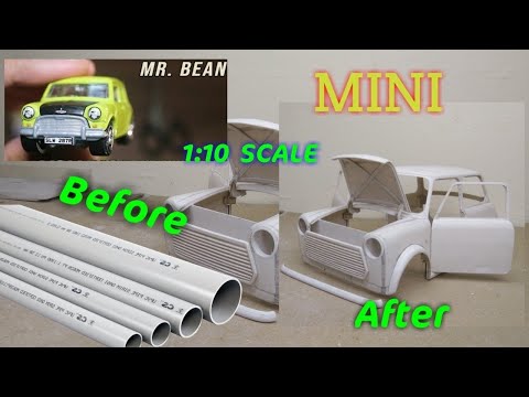 MAKE A MORIS MINI CAR PVC PIPE MATERIAL | MOBIL MR. BEAN #mrbean