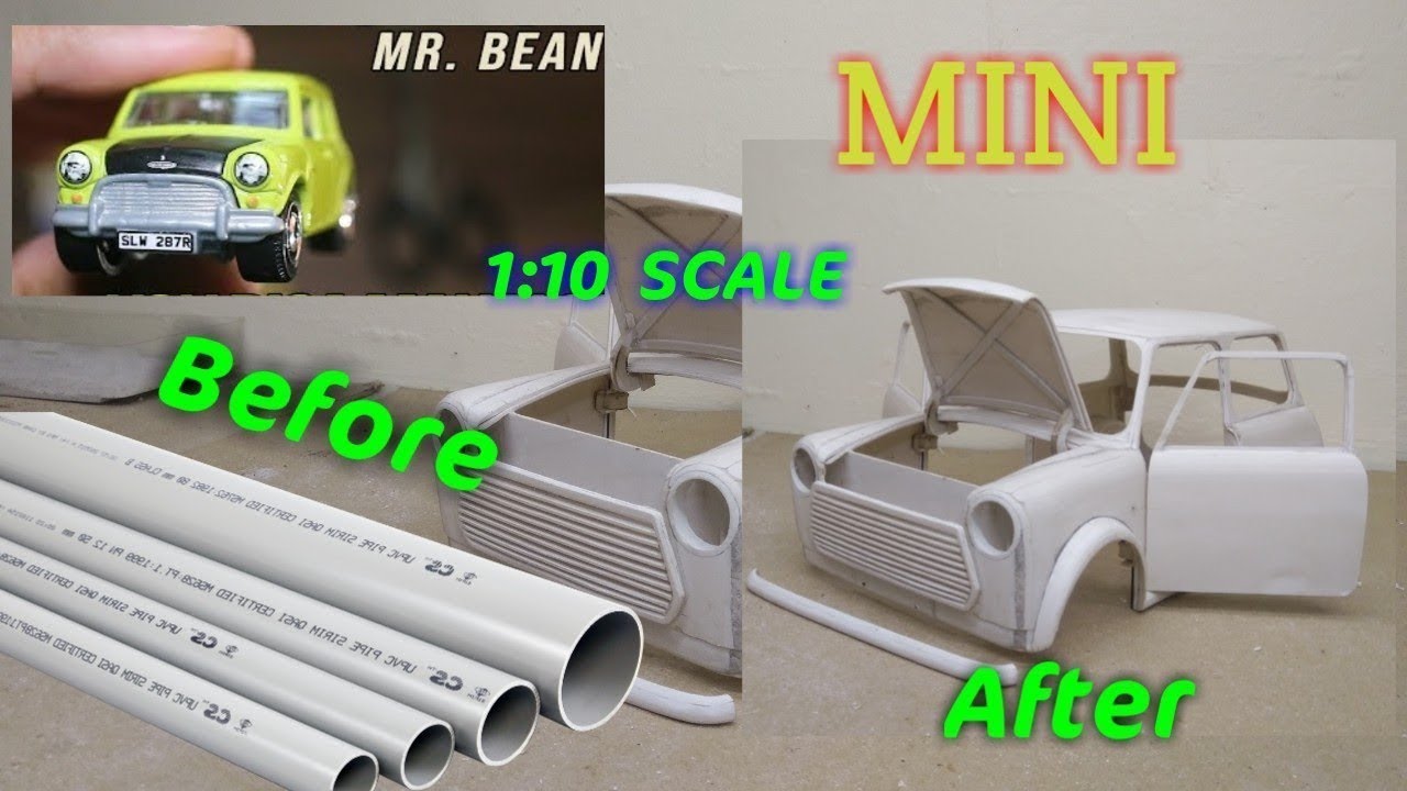 MAKE A MORIS MINI CAR PVC PIPE MATERIAL | MOBIL MR. BEAN #mrbean - YouTube