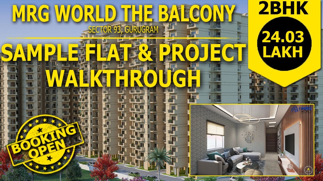 MRG World The Balcony | Sample Flat & Project Walkthrough | Affordable ...