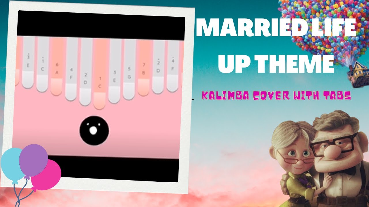 Up theme (married life) - kalimba cover & easy tabs - YouTube