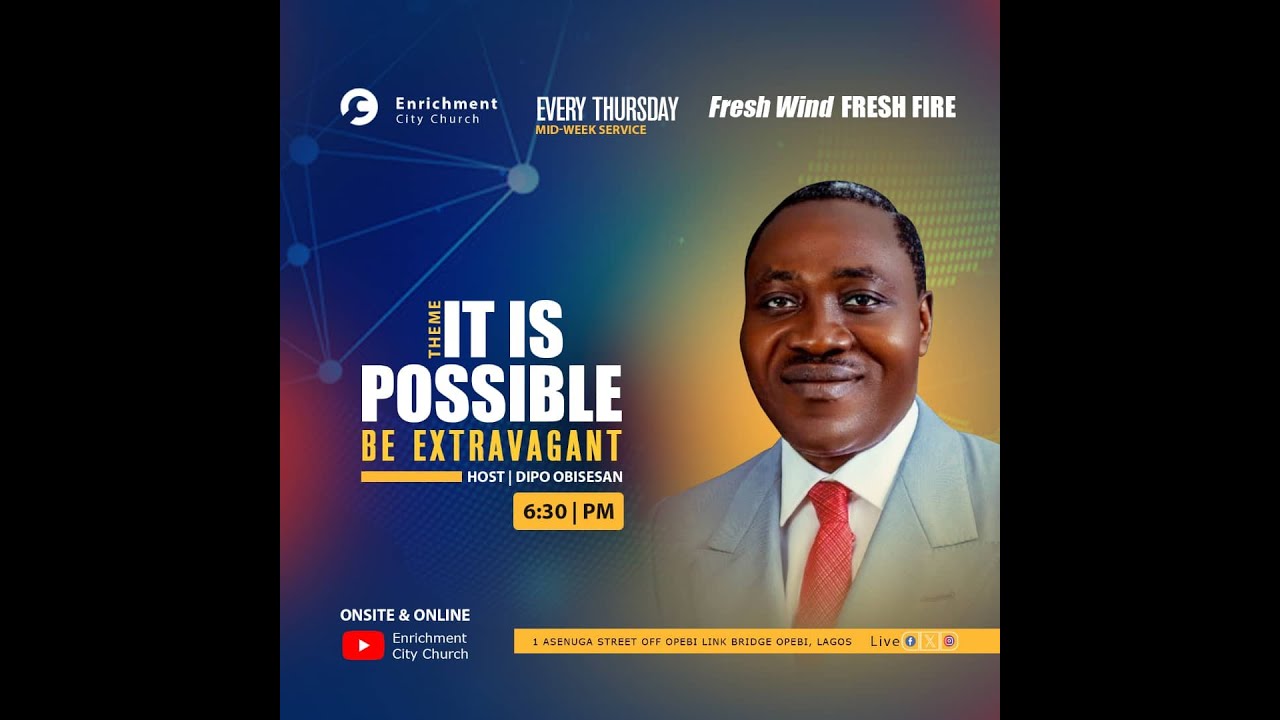 It's Possible - Be Extravagant (Soul Winning) || Pst Oladipo Obisesan ...