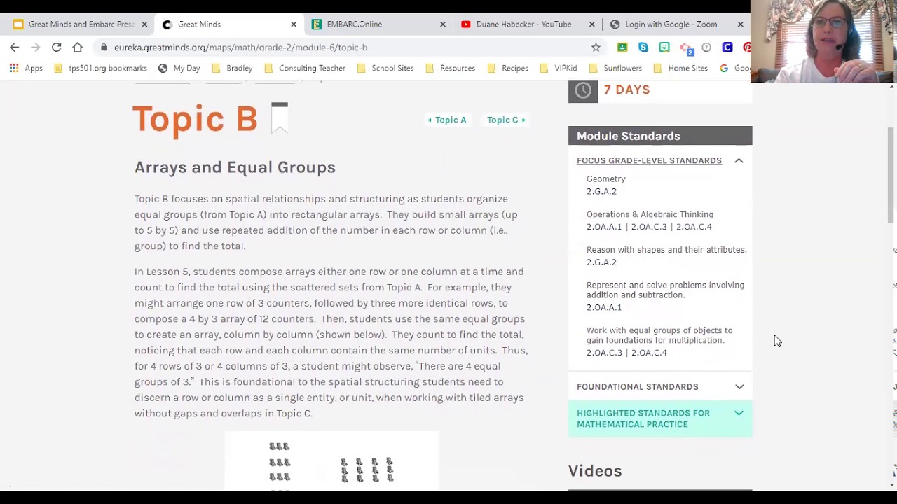 Using the websites Great Minds & Embarc to enhance our Eureka Math ...
