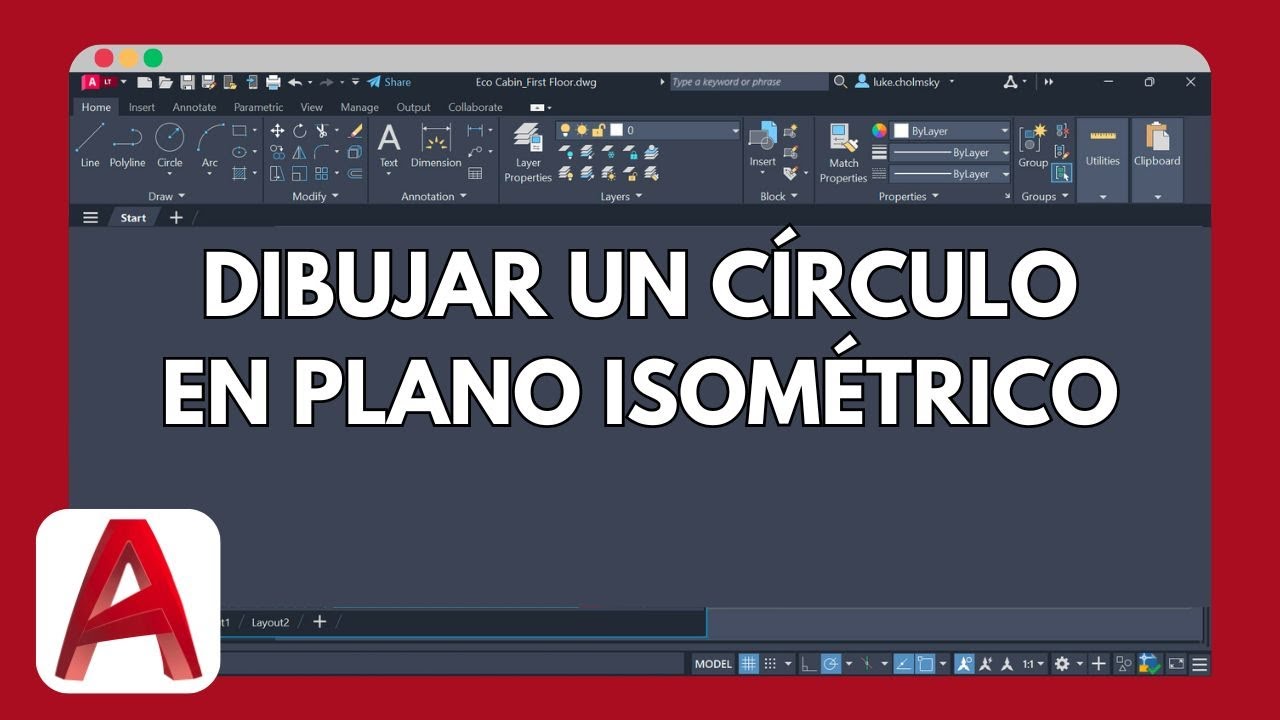Cómo dibujar un círculo en plano isométrico en AutoCAD - YouTube