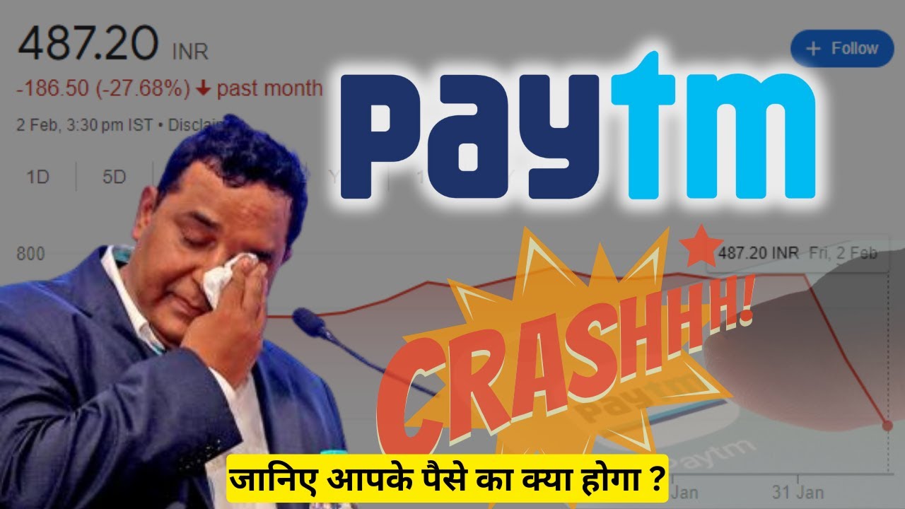 PAYTM CRASHED! : जानिए आपके पैसे का क्या होगा ? | Paytm share price ...