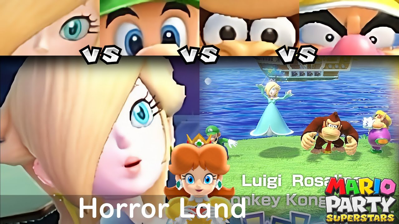 Mario Party Superstars Rosalina vs Luigi vs Donkey Kong vs Wario in ...