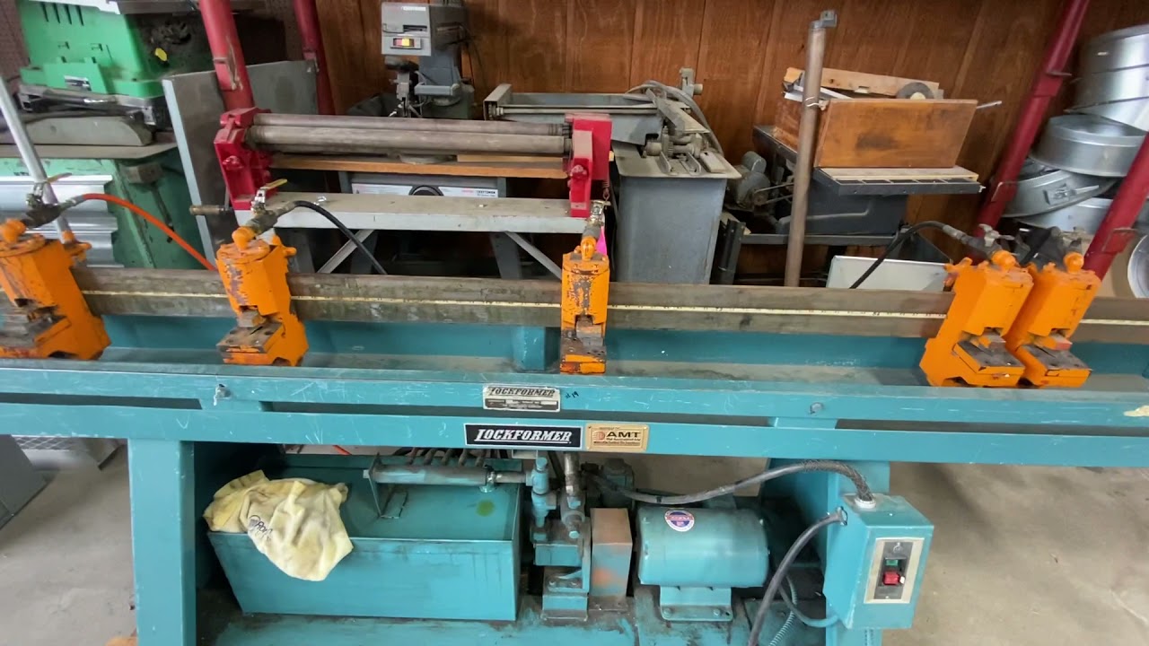 Lockformer 5 Head 16-gauge Speed Notcher - YouTube