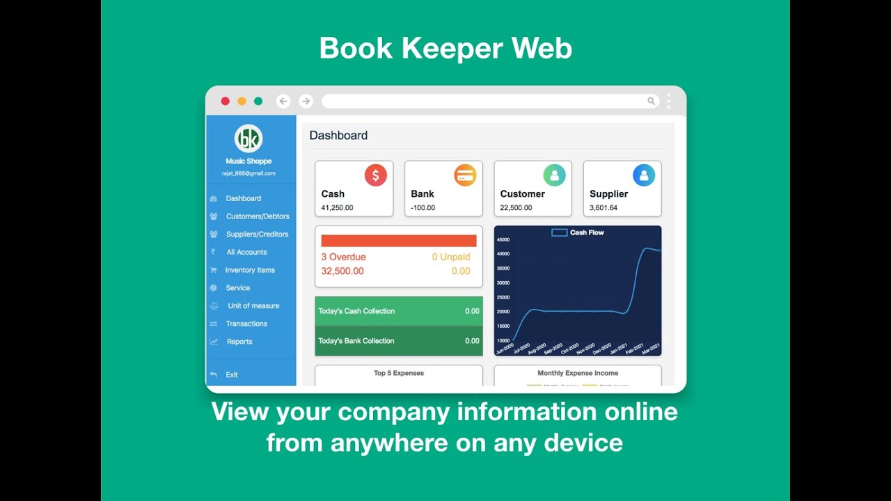 How to use Book Keeper Web | How to Upload Company and View your ...