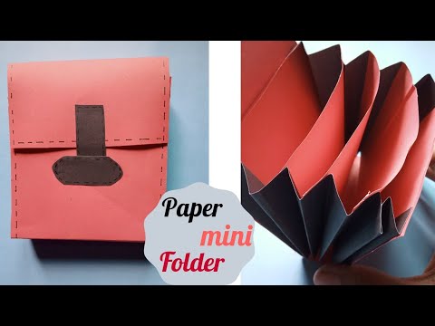 DIY Mini Paper Folder/ How to make paper folder / Craft Ideas - YouTube