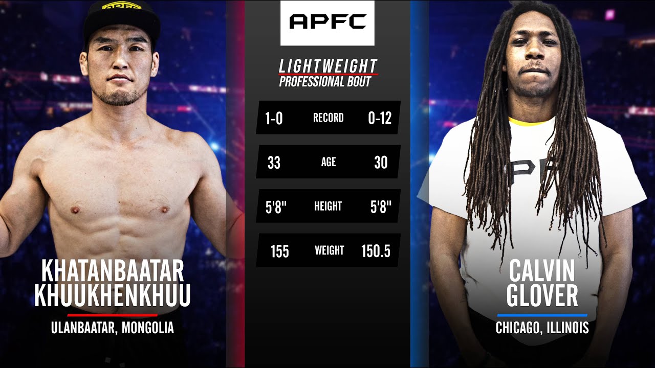 APFC 4: KHATANBAATAR KHUUKHENKHUU VS CALVIN GLOVER | #MMA #FULLFIGHT ...
