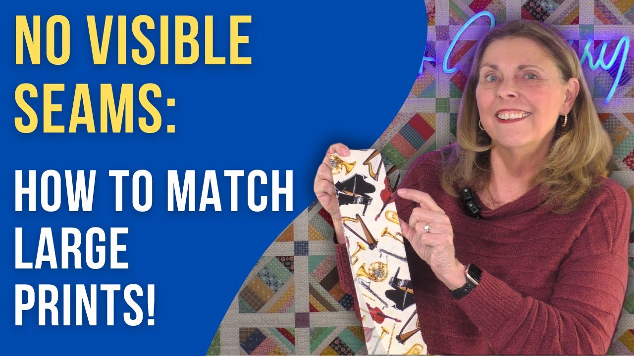 Make Perfect Invisible Seams with Large Print Fabrics Using This Simple ...