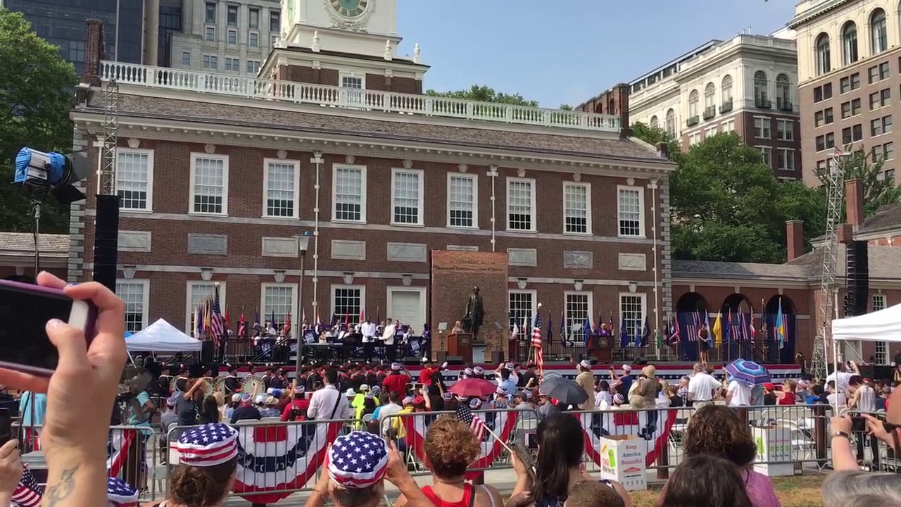 Independence Hall July 4th, 2018 Part 1 - YouTube