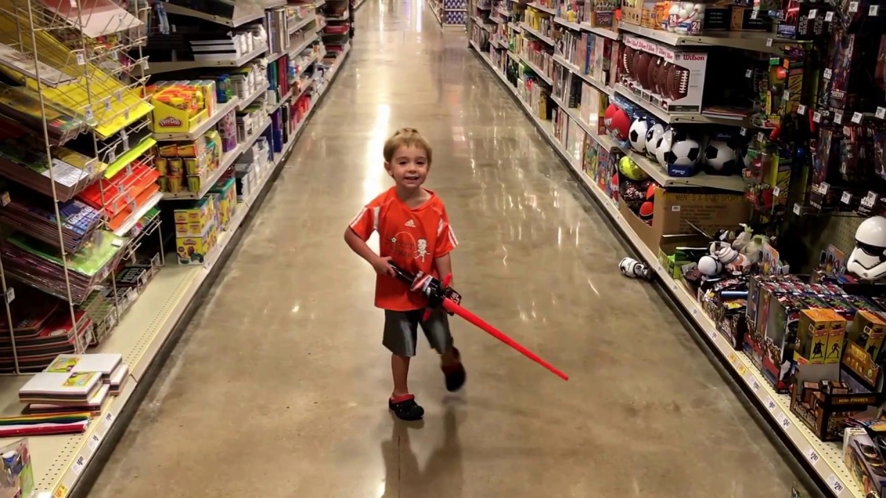 Star Wars Toy Sword Fight Play Time - YouTube