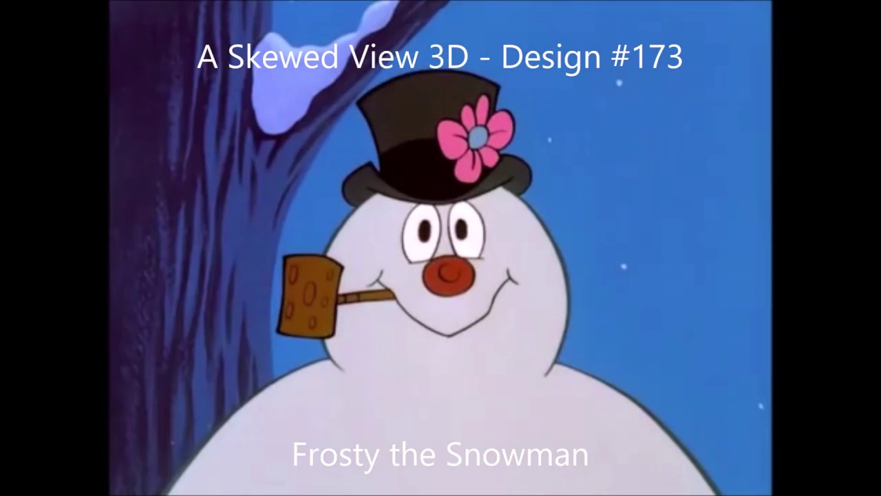 Model #173 - Frosty the Snowman 3d printed on our tevo tornado - YouTube