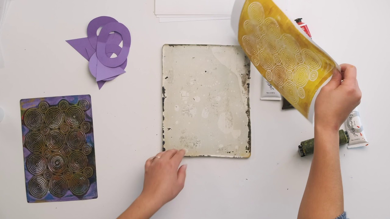 How to Print with a Gelli Plate | Zart - YouTube