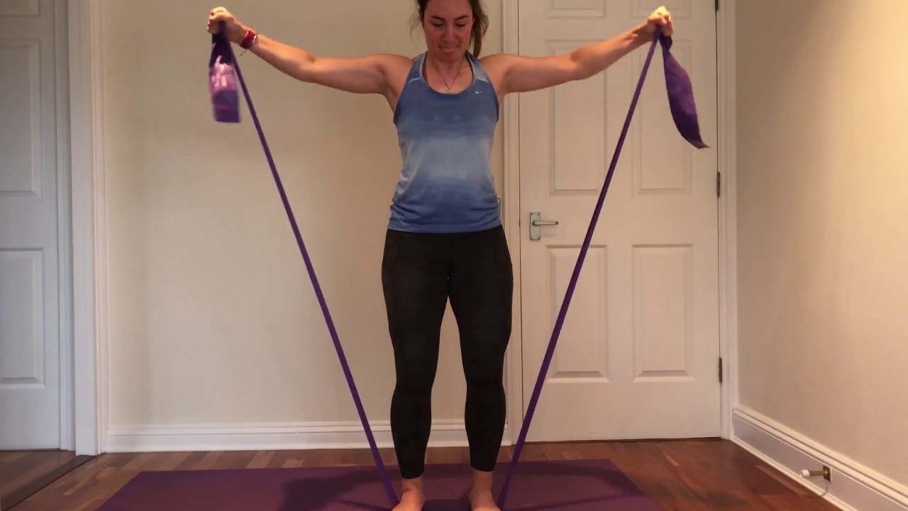 Band Arm Raises (Lateral) - YouTube