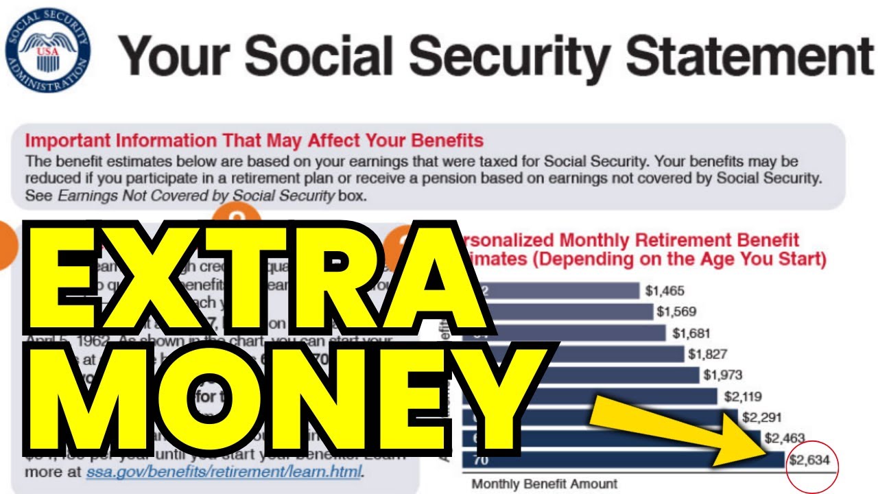Get More Money Than What Your Social Security Statement Shows - YouTube