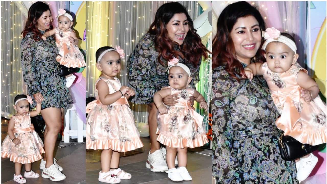 Debina Bonnerjee with kids arrives for Tara Jay Mahhi 's Birthday ...