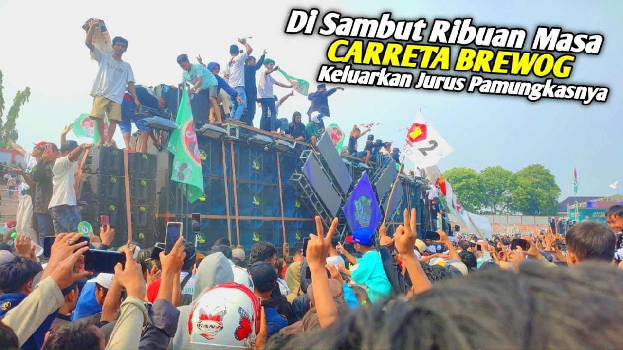 Diprank🤣CARRETA BREWOG Tiba Di Stadion Pogar Pasuruan Di Sambut Ribuan ...