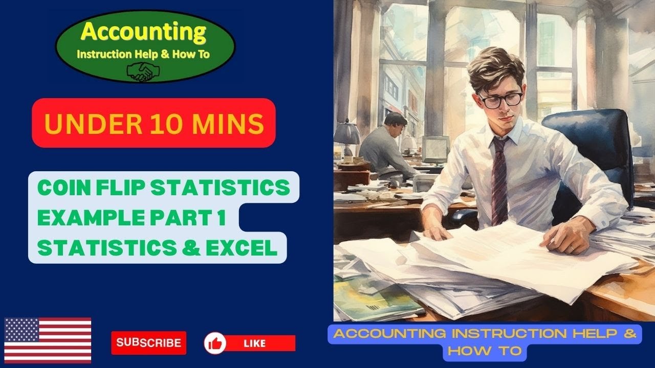 Coin Flip Statistics Example Part 1 Statistics & Excel - YouTube