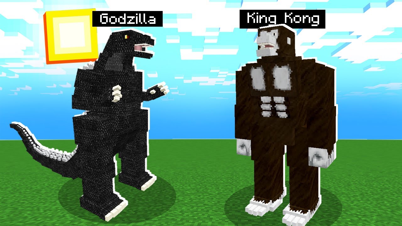 Minecraft: GODZILLA VS KING KONG! QUEM É O MAIS FORTE? DESCUBRA QUEM ...