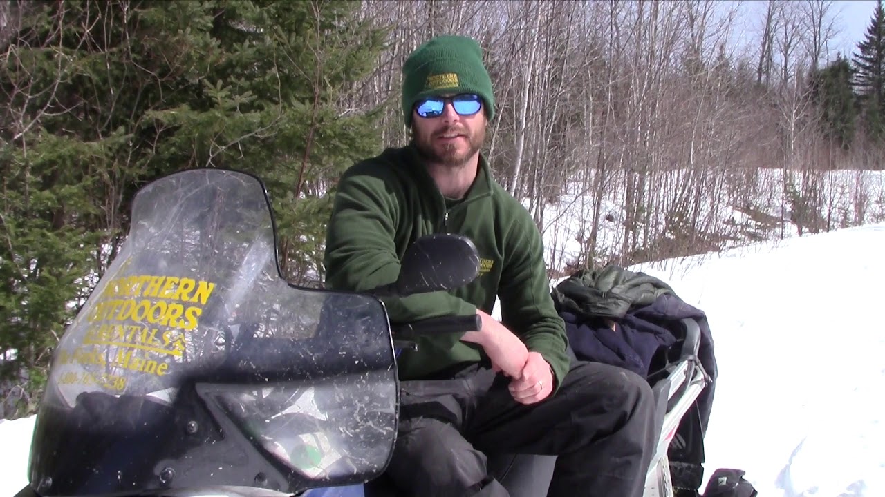 Snowmobile Trail Conditions : The Forks, Maine March 29, 2018 - YouTube