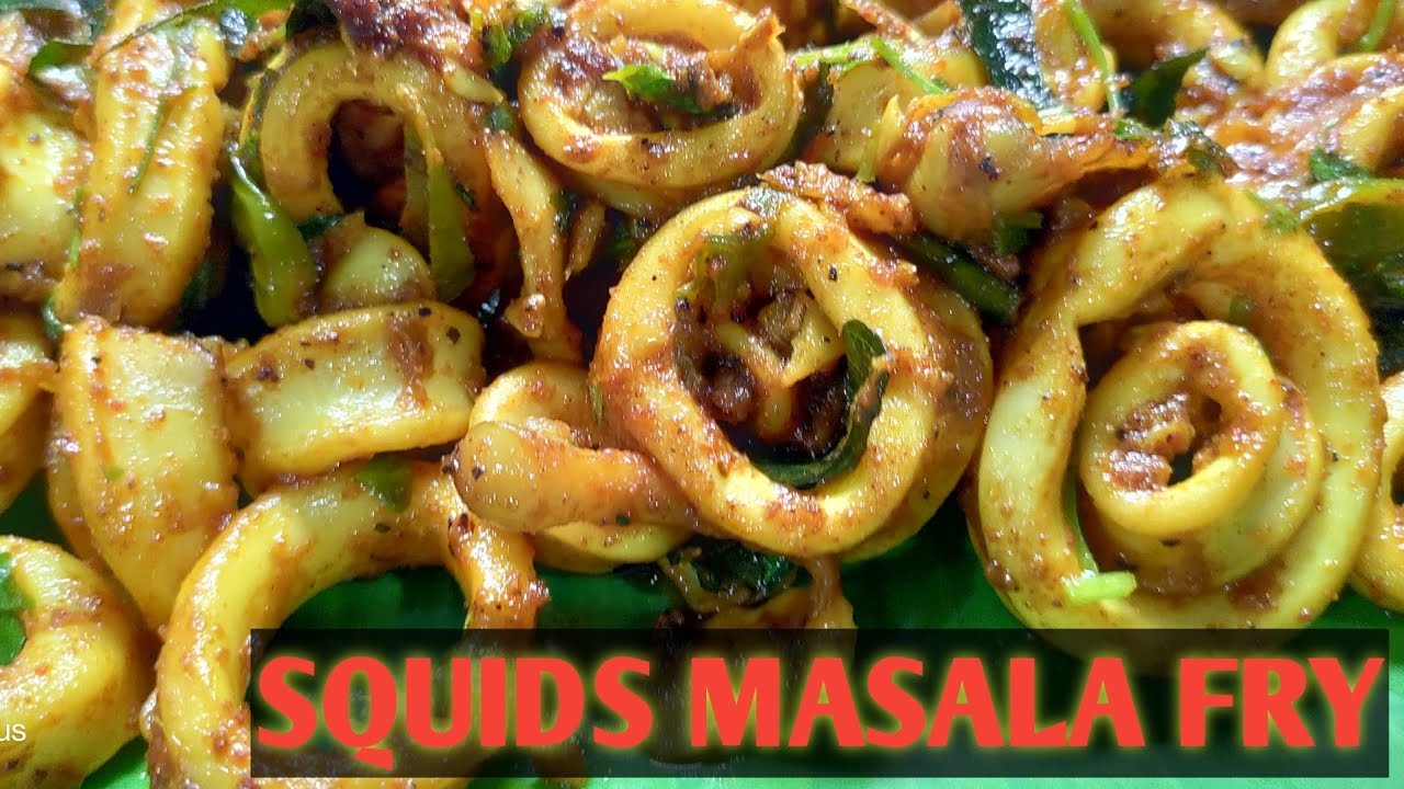 SQUIDS MASALA FRY RECIPE | SQUIDS FRY | SQUIDS RECIPE - YouTube