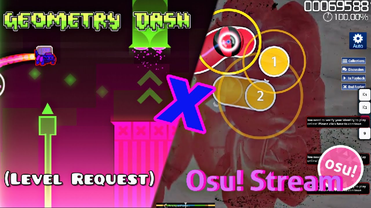 Osu X GD Level Request Stream! - YouTube