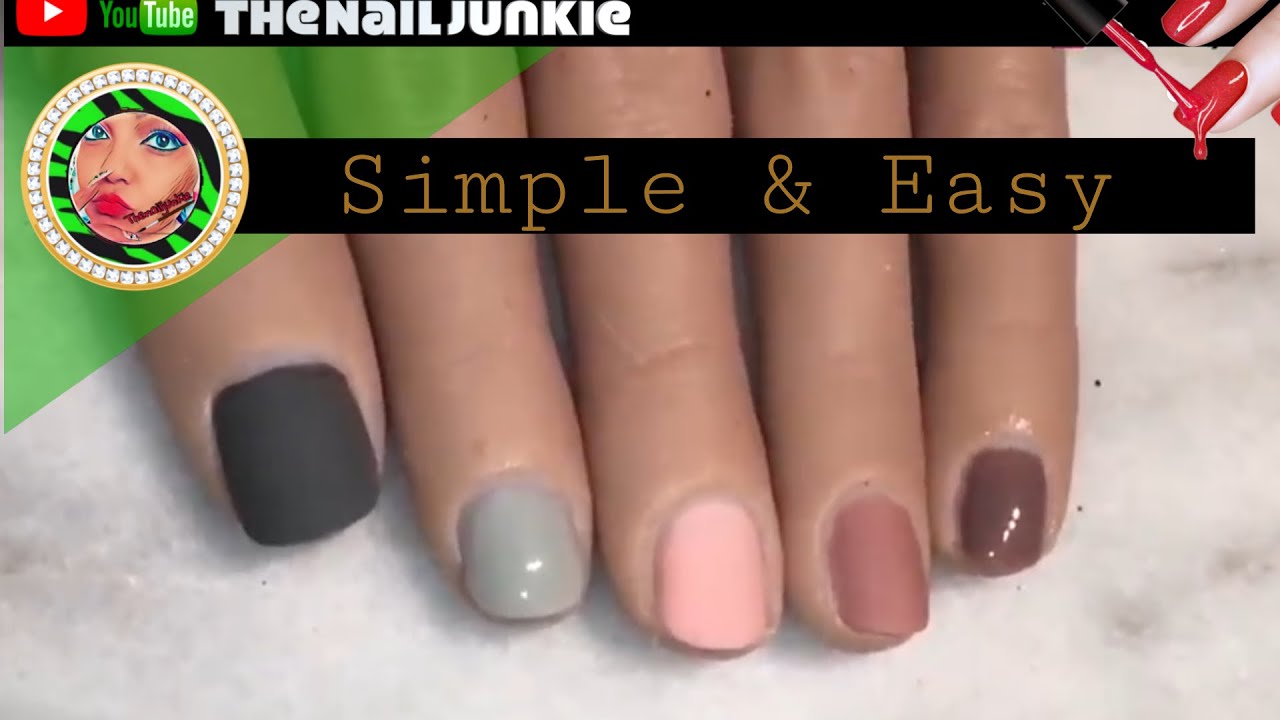 Easy |Gel manicure at home | - YouTube