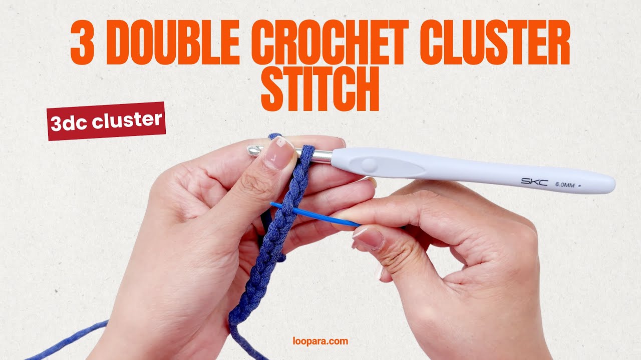 3 Double Crochet Cluster Stitch (3dc cluster) - Easiest Beginner Tutorial - YouTube