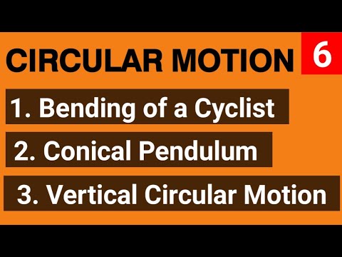 Circular Motion || Lec :6 || Bending of Cyclist || Conical Pendulum ...