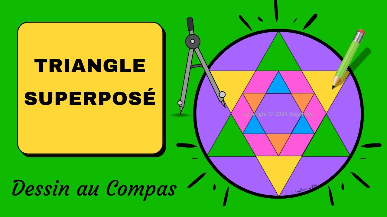🎨 Comment Dessiner des Triangles superposés avec un Compas [TUTO Dessin au Compas 358] - YouTube