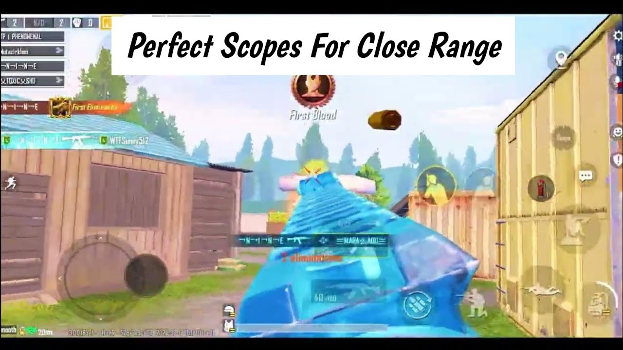Perfect Scopes For Close Range in PUBG Mobile 57 REFLEX - YouTube