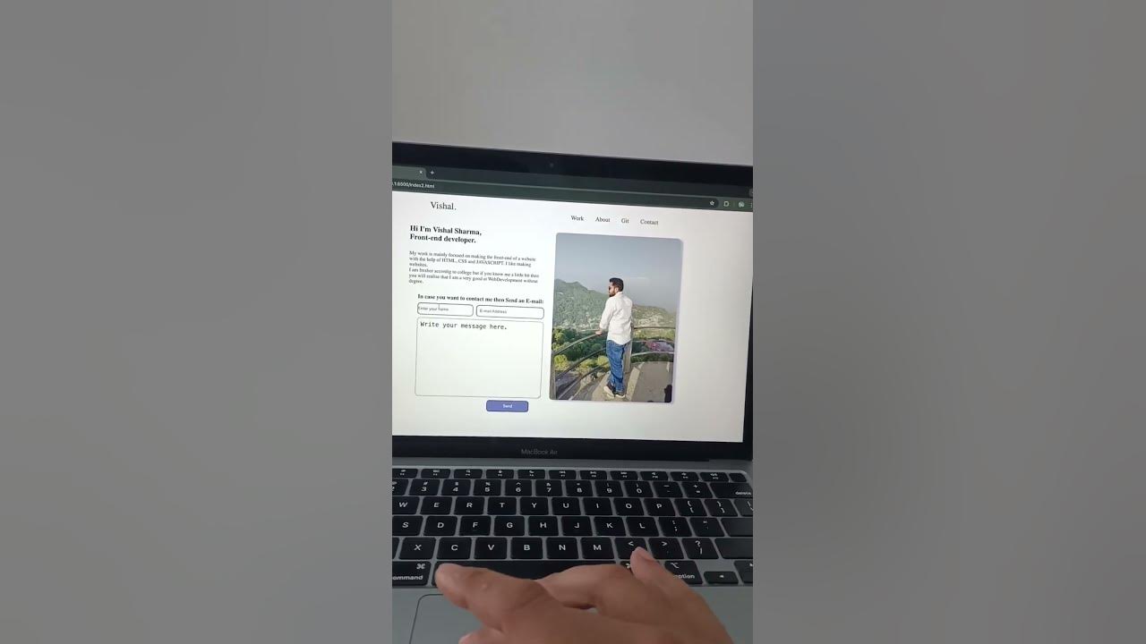One step ahead #portfolio #website #codewithharry @CodeWithHarry - YouTube