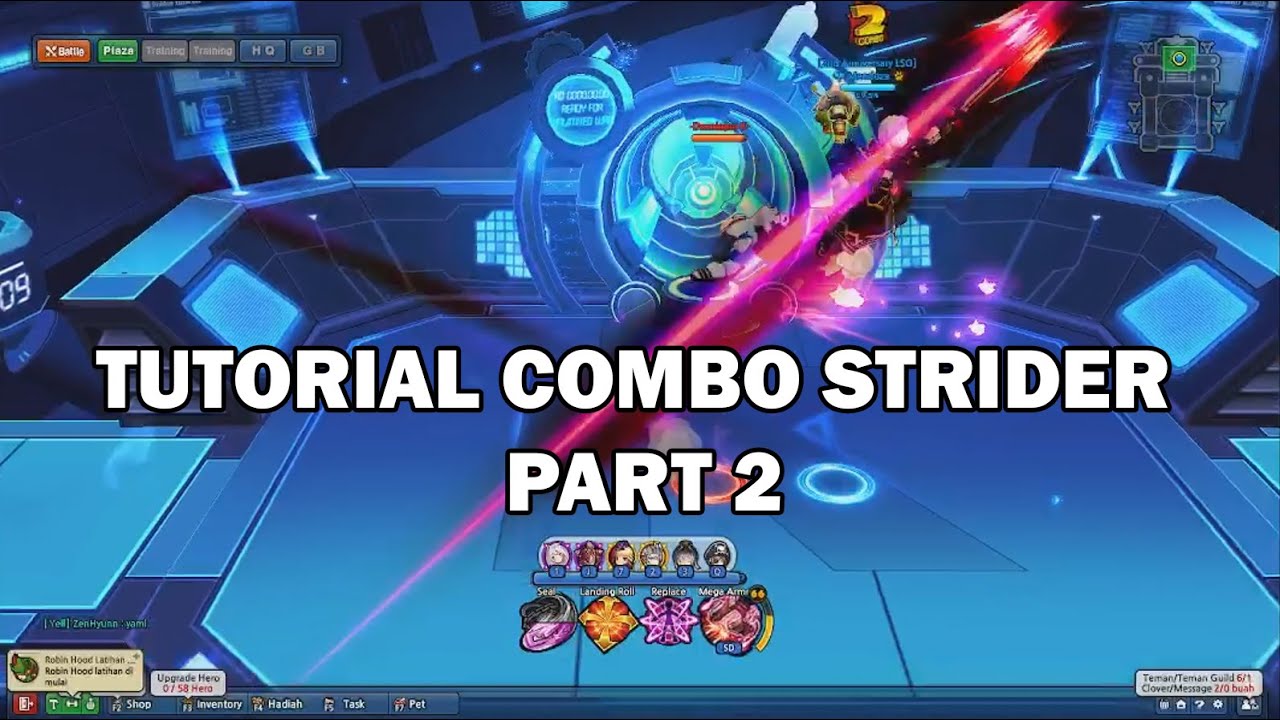 Tutorial Combo Strider Termudah! Part 2 - Lost Saga Origin - YouTube