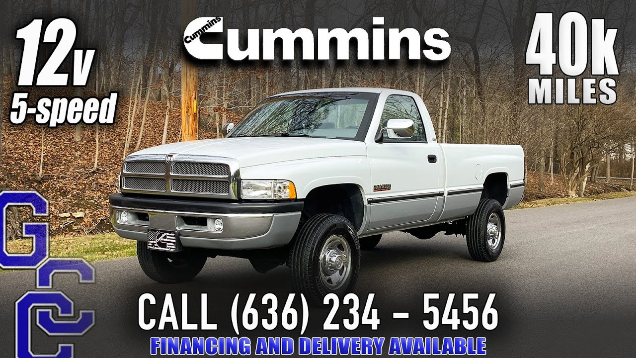 12v 5.9 Cummins Stick Shift For Sale: 1996 Dodge Ram 2500 5-speed 4x4 ...