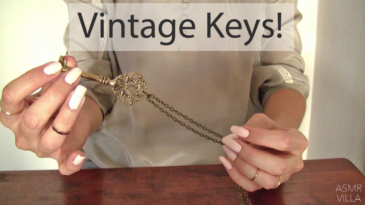 ASMR * Tapping & Scratching * Theme: Vintage Keys * Fast Tapping * No ...