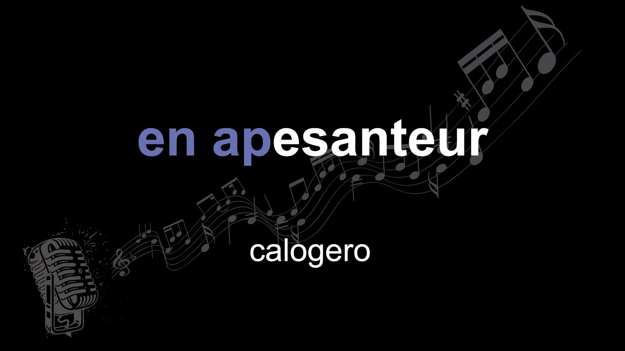 calogero | en apesanteur | lyrics | paroles | letra | - YouTube Music