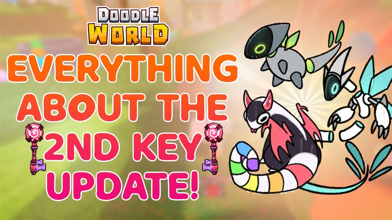 EVERYTHING ABOUT THE 2nd KEY UPDATE IN DOODLE WORLD - ROBLOX - YouTube
