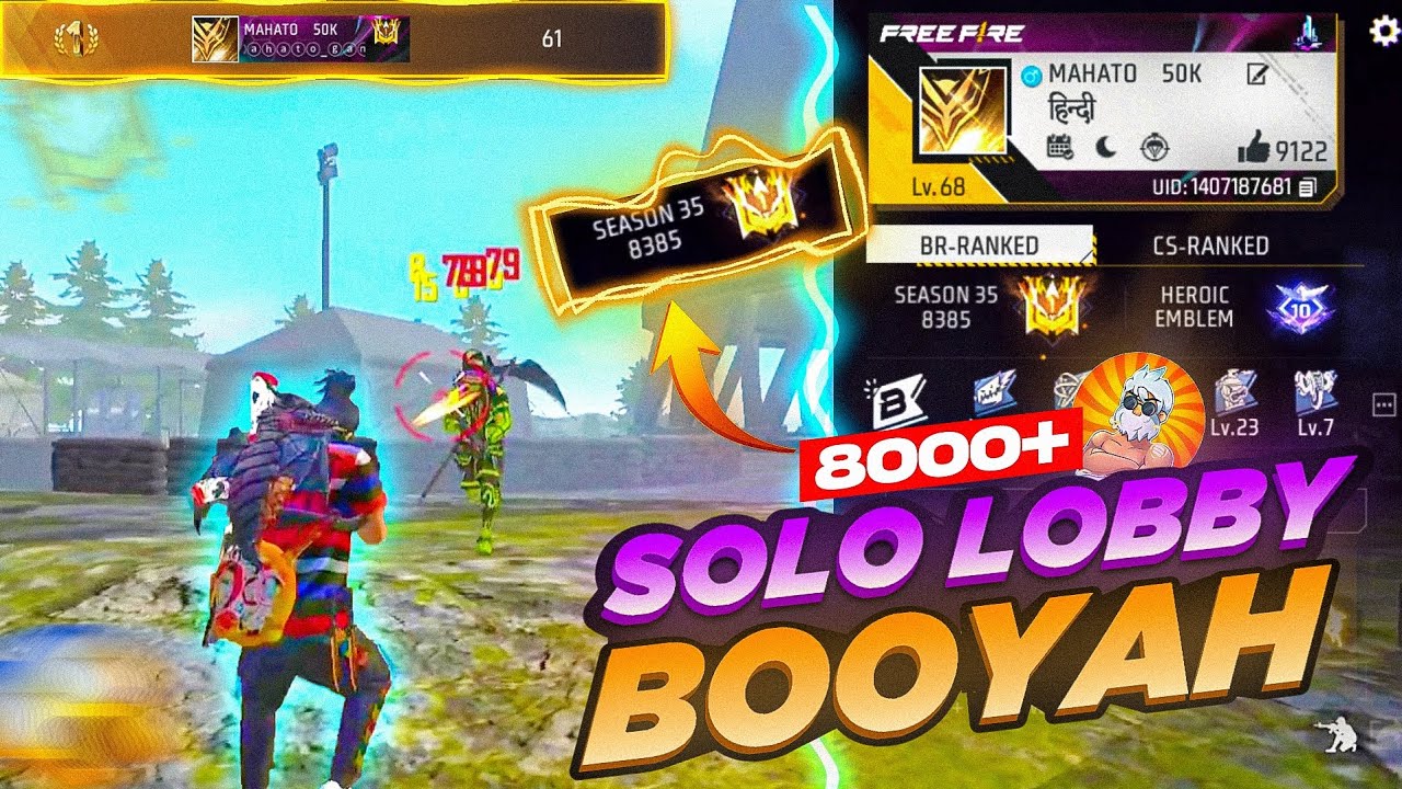 Road To Grandmaster Season 35 || Solo Lobby Booyah Grandmaster Trick ...