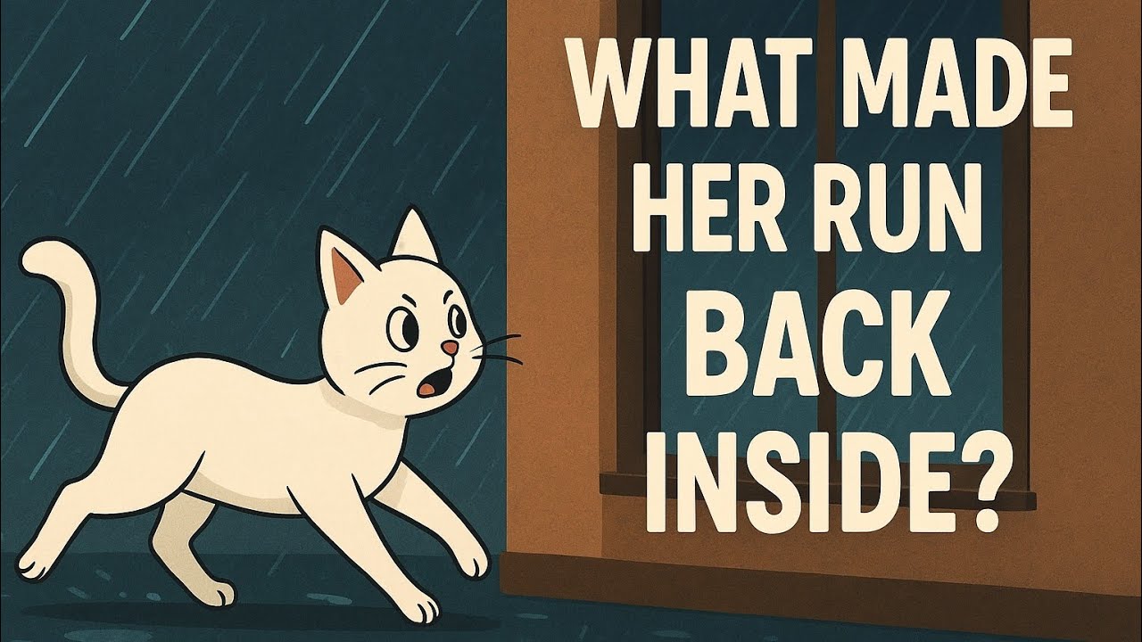 What Made Her Run Back Inside? 😱 | Suspense Cat Story - YouTube