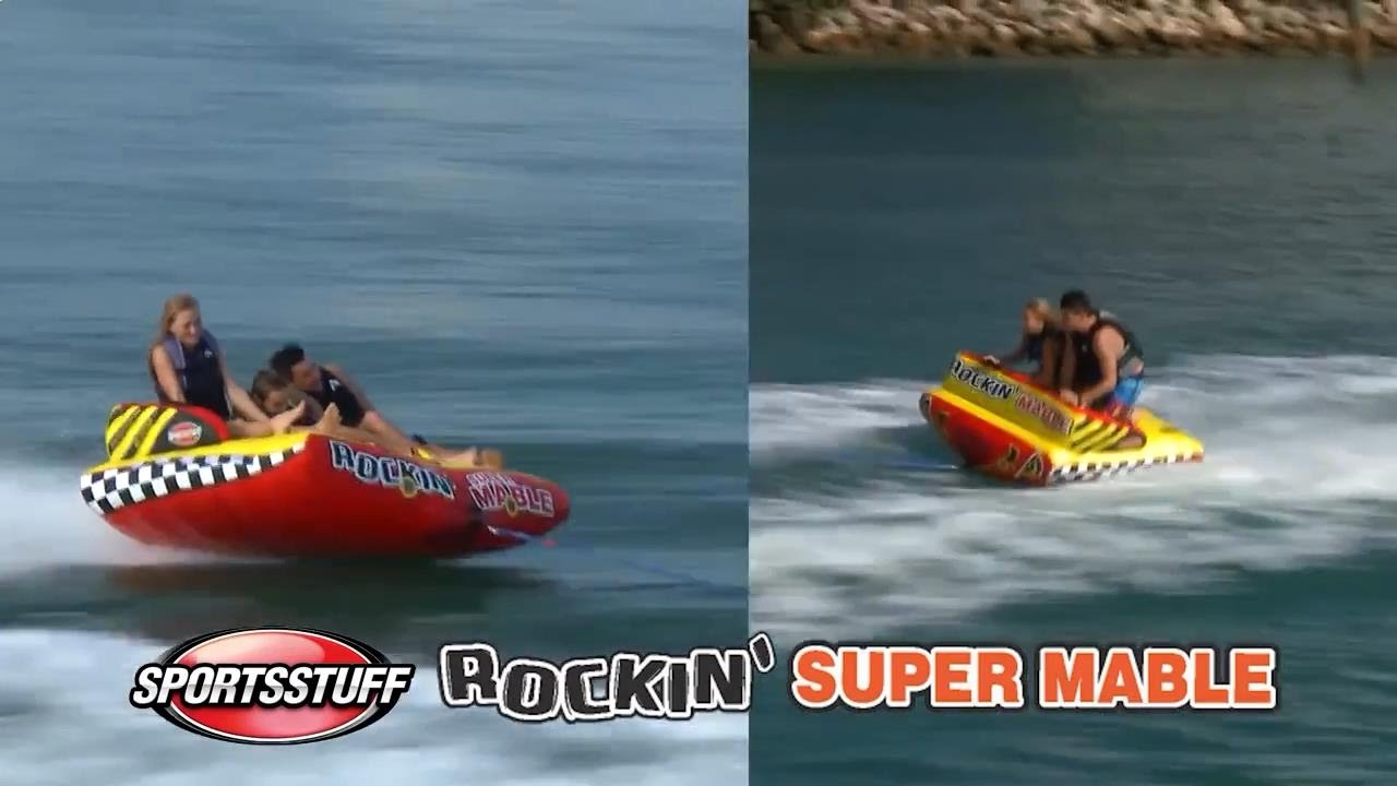 Буксируемый баллон Sportstuff Rockin Super Mable - YouTube
