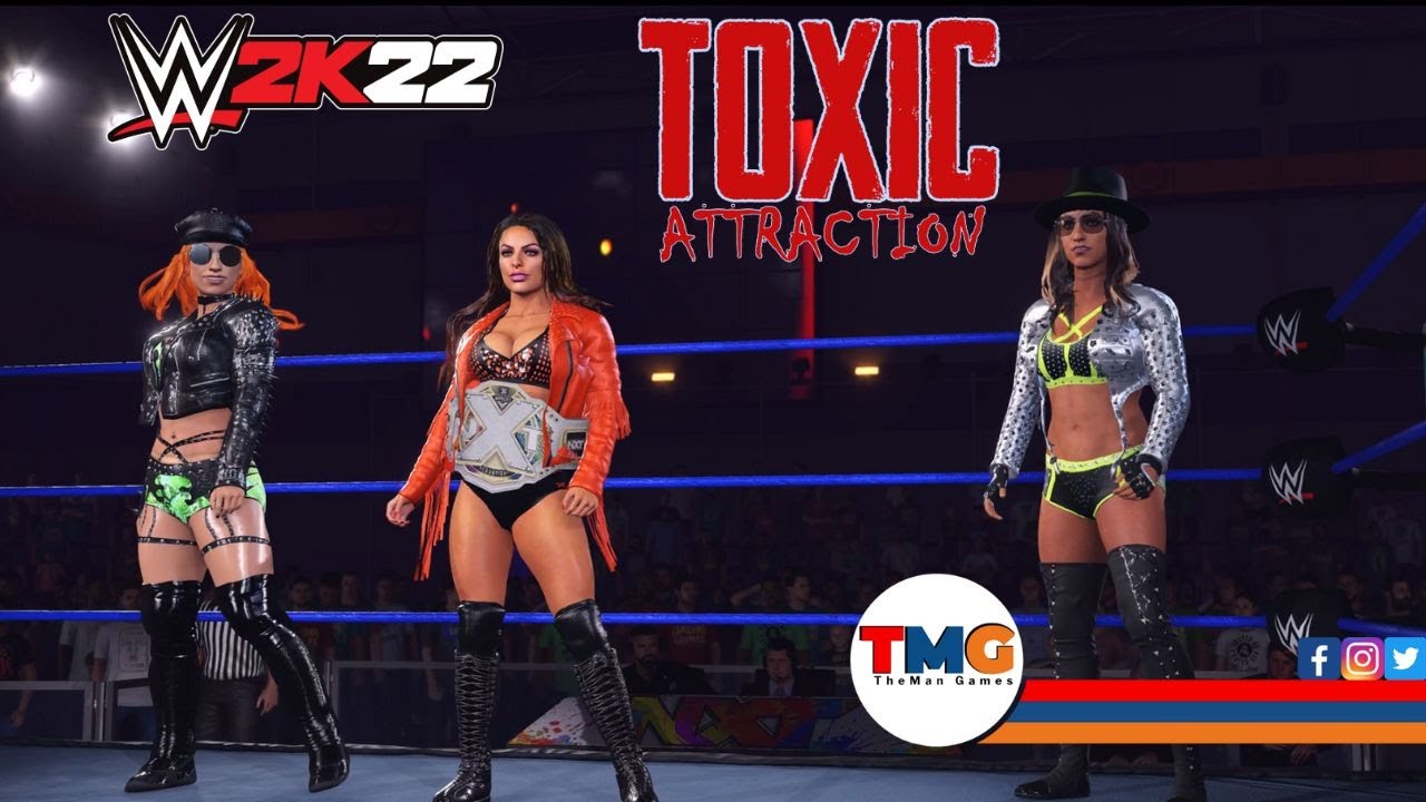 Mandy Rose, Gigi Dolin and Jacy Jayne, Toxic Attraction Entrance WWE 2K22 - YouTube