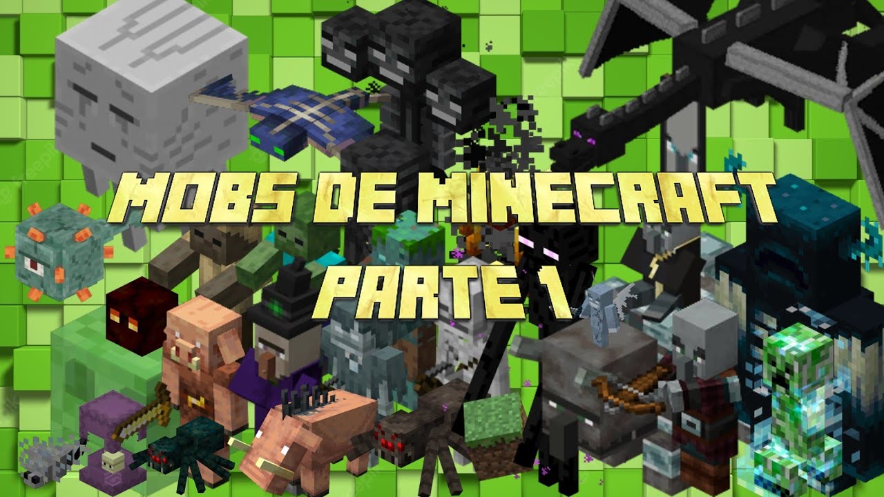 ⚡ MOBS HOSTILES DE MINECRAFT ⚡ | Parte 1| Enemigos de Minecraft - YouTube