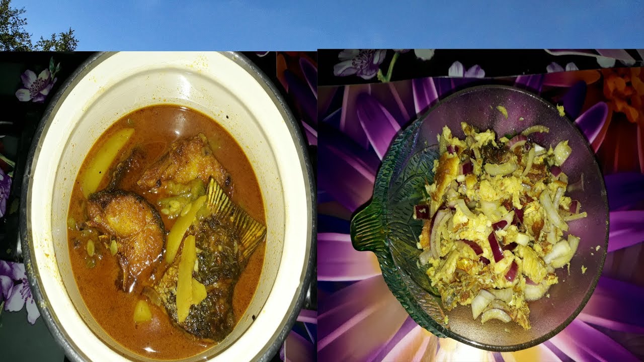 Jika di bonua Rou mass or Jhol(Rohu fish with Ridge gourd)Aru Rou Mass ...