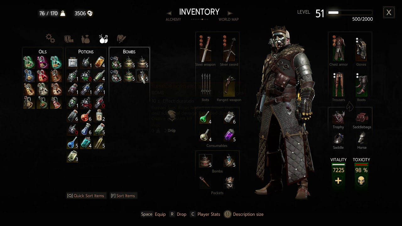 The Witches 3 wild hunt : iris sword - YouTube